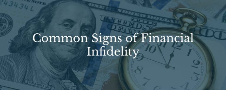 Common Signs of Financial Infidelity